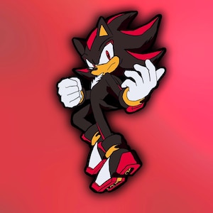Shadow the Hedgehog, Logo and Character, Waterproof Sticker! - Etsy