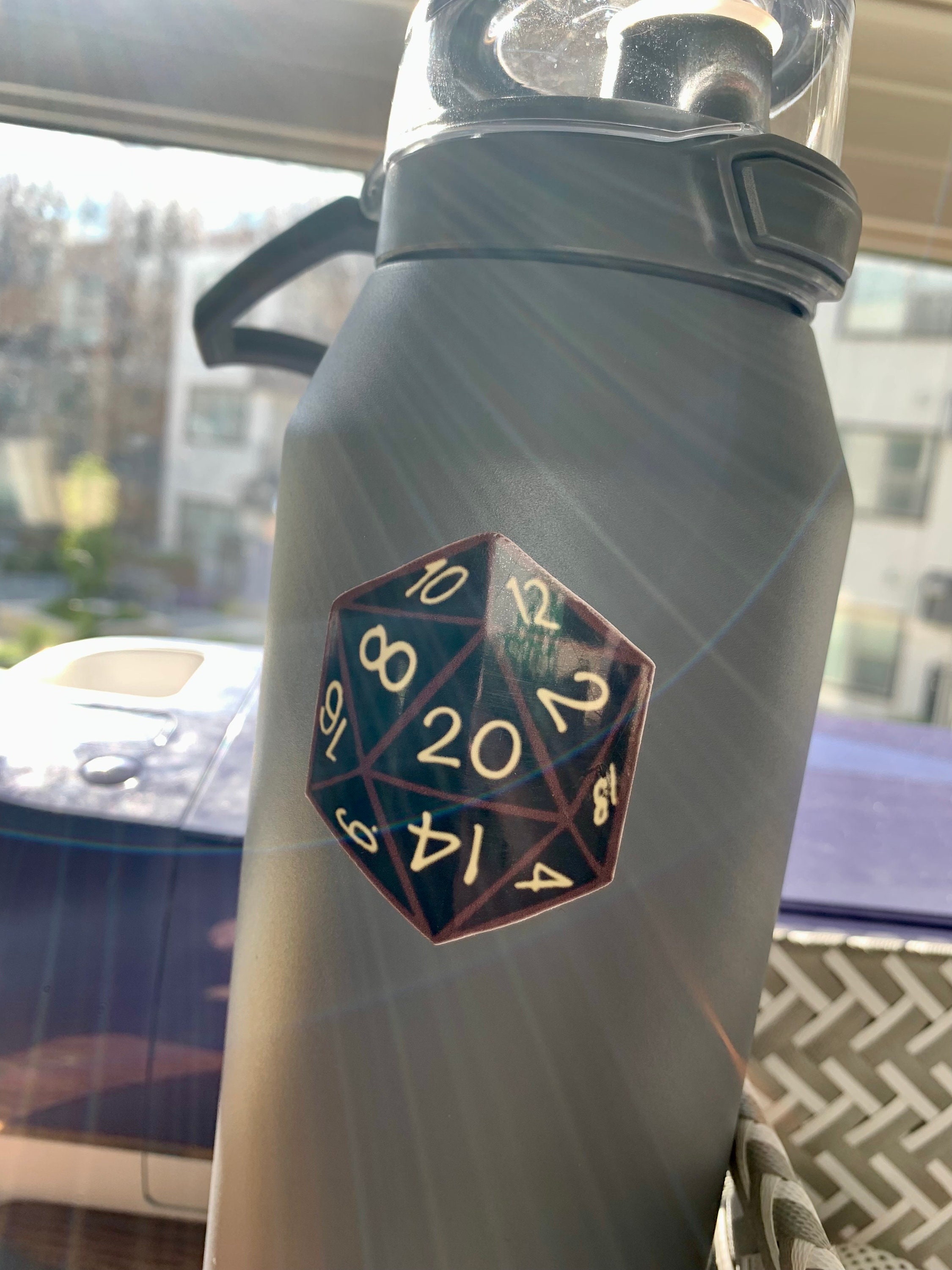 D-20 Dice Waterproof Sticker - Nat 20! - Etsy