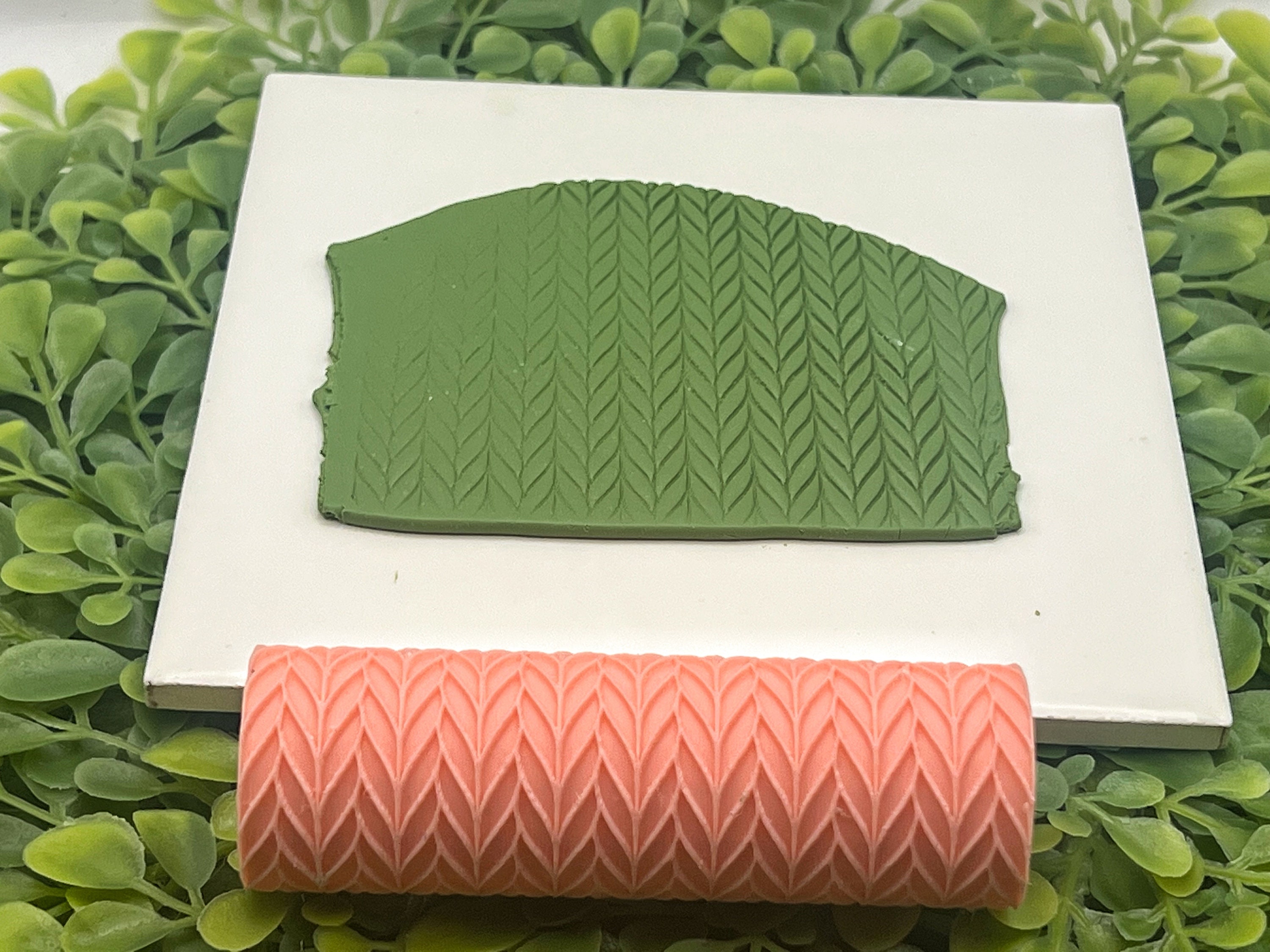 Knit Pattern Clay Roller, Clay Texture Roller, Embossing Roller ...