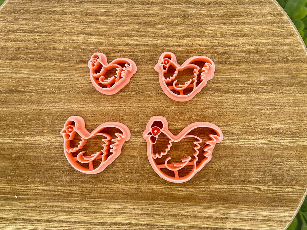 Chicken Cutter, Clay Cutter, Animal Cutter, Embossed Cutter, Polymer ...