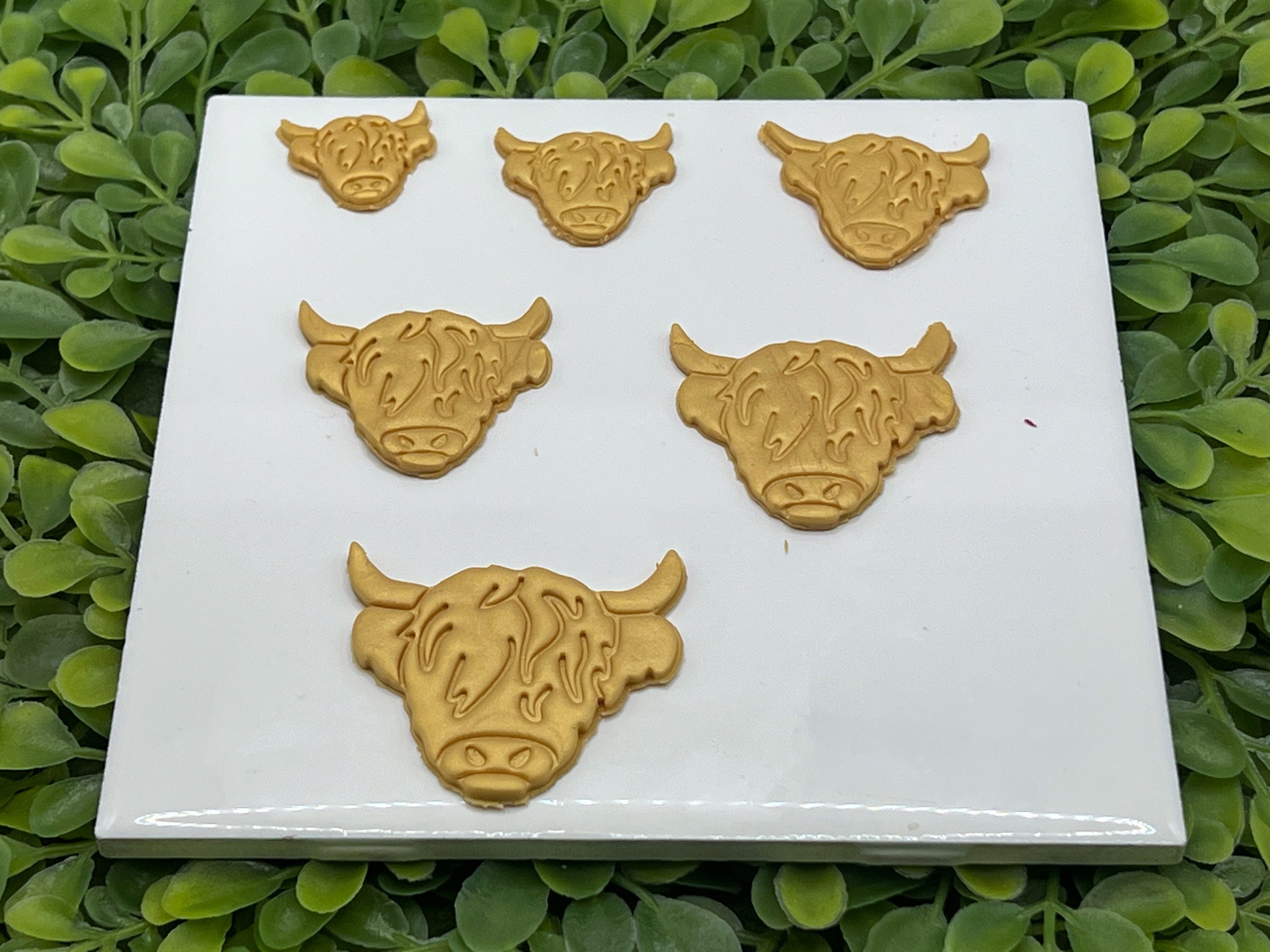 Highland Cow Cutter, Clay Cutter, Farm Cutter, Embossed Cow Cutter ...