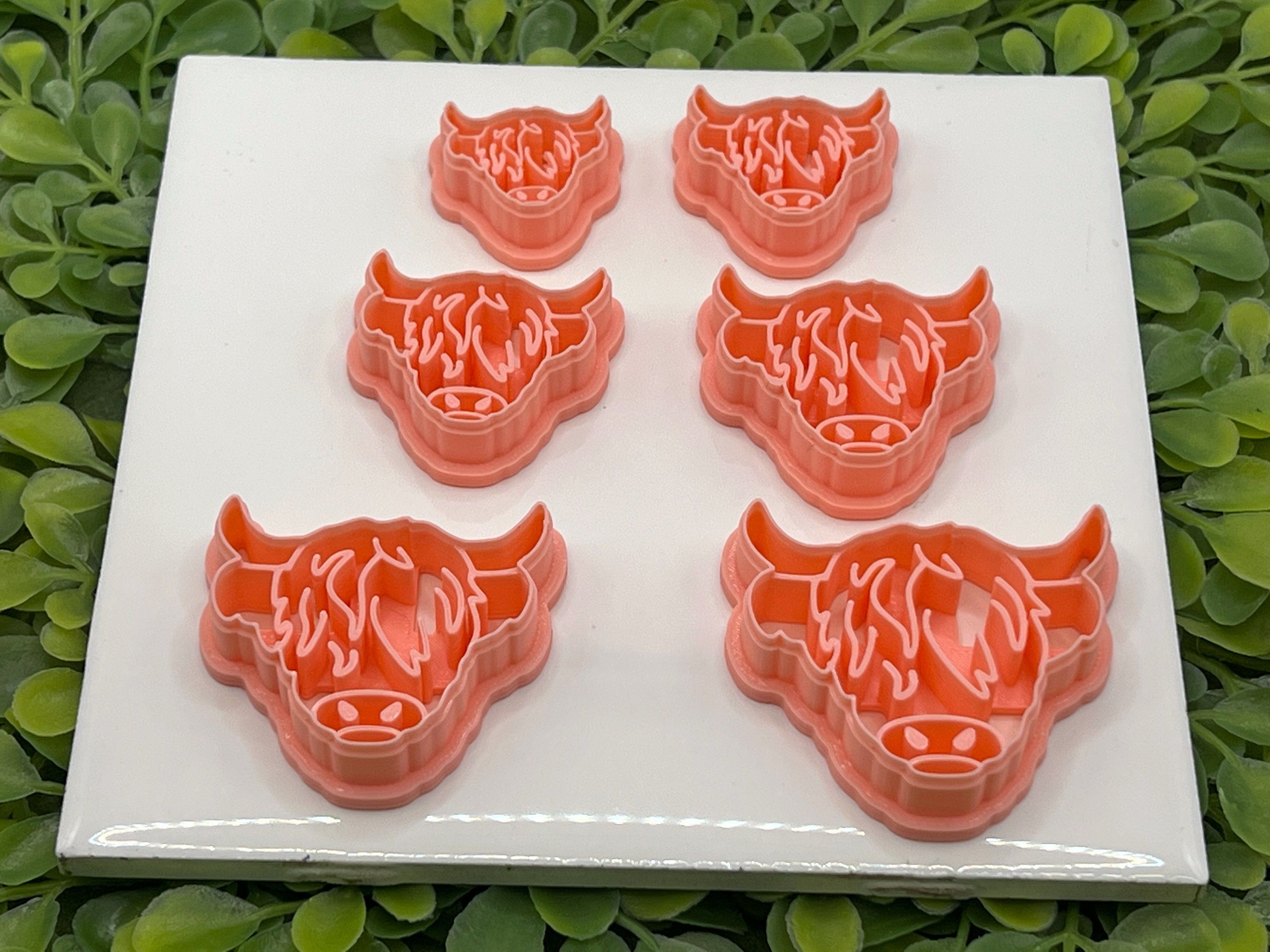 Highland Cow Cutter, Clay Cutter, Farm Cutter, Embossed Cow Cutter ...