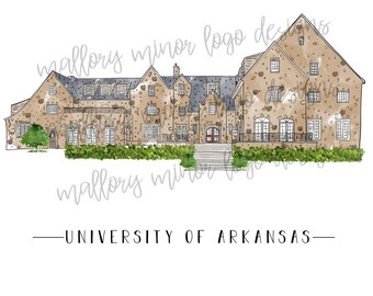 Sorority House Drawing - Etsy