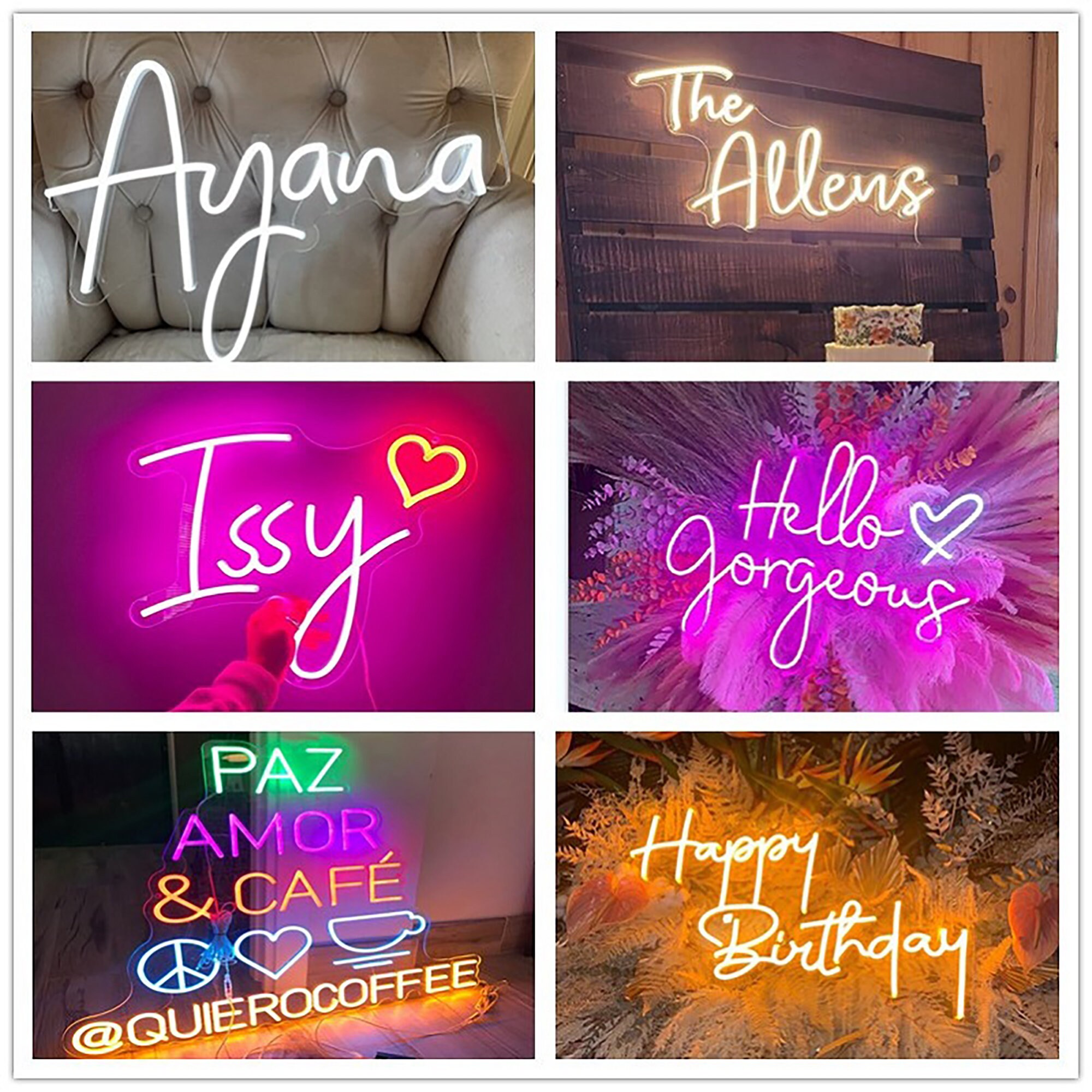 Custom Neon Sign | LED Lights | Neon Light | Wedding Neon Sign | LED ...