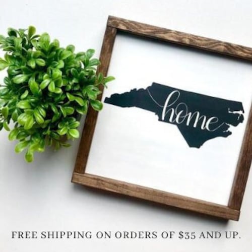 North Carolina Wall Art North Carolina Home Decor NC Wall | Etsy