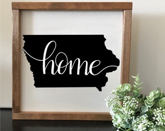 Iowa State Sign - Etsy
