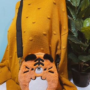 Cute Tiger Bag Orange Tiger Bag Kawaii Tiger Bag Tiger Purse Cute Purse ...