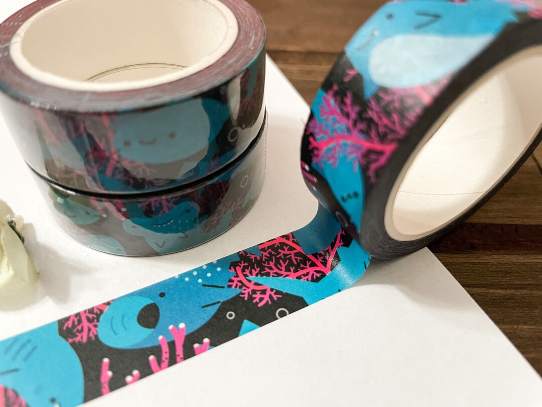 Shark Washi Tape | Sharks Scrapbooking Tape | Ocean Washi Tape | Ocean ...