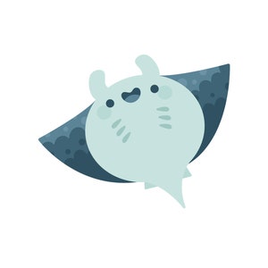 Manta Ray Vinyl Sticker | Manta Vinyl Sticker | Ray Vinyl Sticker ...