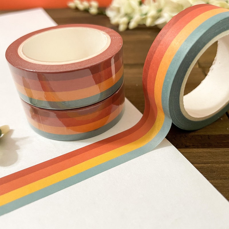 Rainbow Washi Tape - Etsy