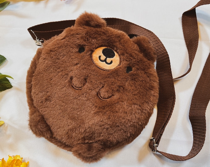 Cute Bear Bag | Brown Bear Bag | Kawaii Bear Bag | Bear Purse | Cute ...