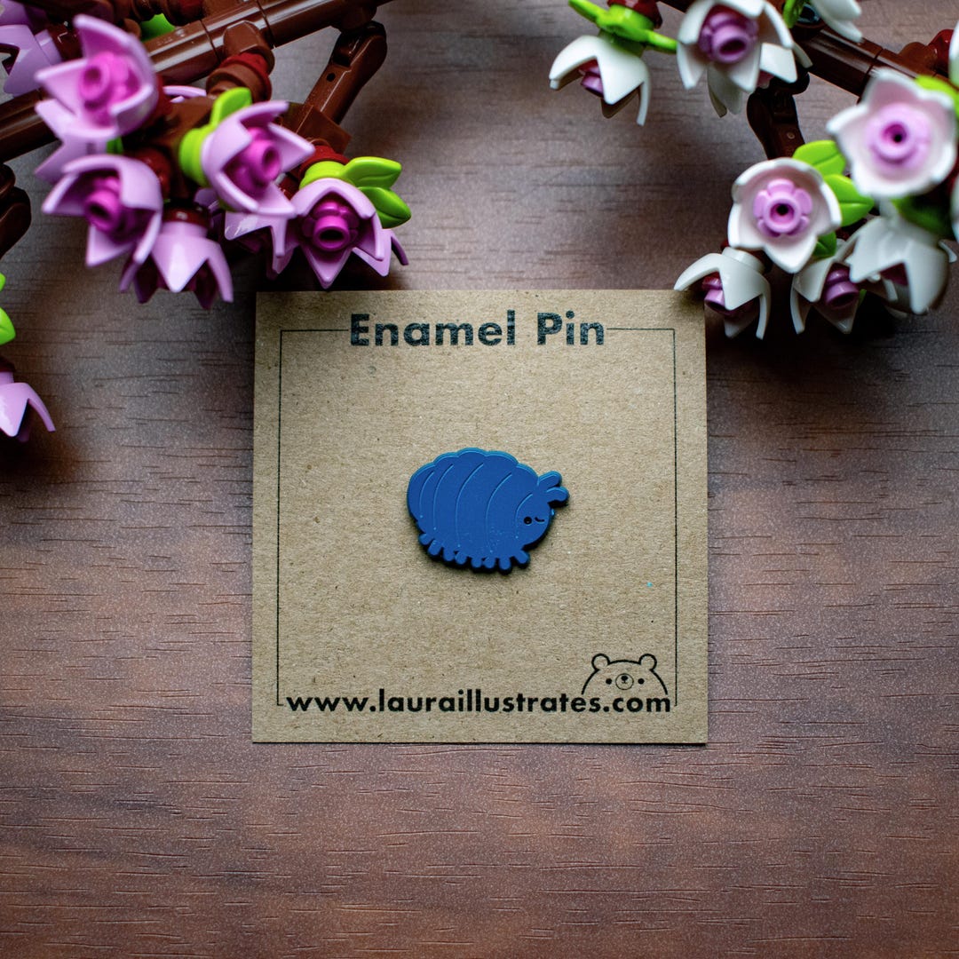 Pill Bug Enamel Pin | Roly Poly Enamel Pin | Cute Bug Enamel Pin | Cute ...