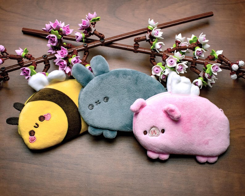 Flying Pig Coin Purse | Cute Pig Bag | Pink Pig | Coin Purse | Cute Pig ...