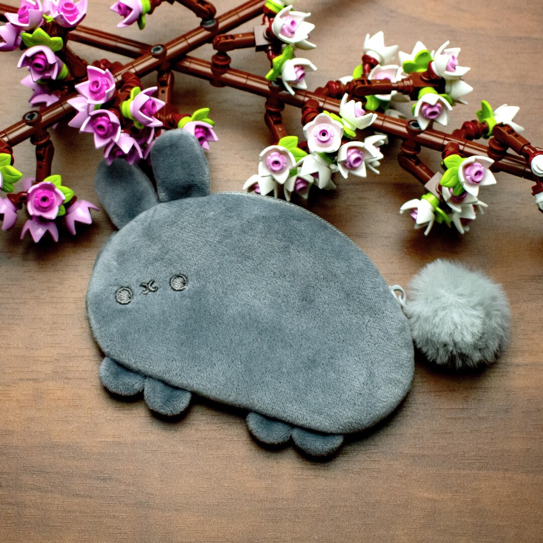 Bunny Coin Purse | Cute Bunny Bag | Gray Rabbit | Coin Purse | Cute Pig ...