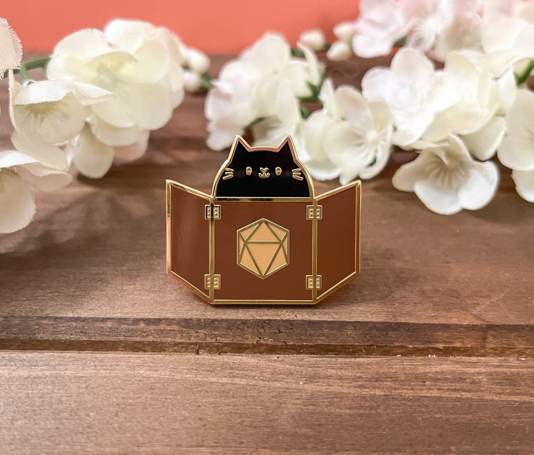 B Grade Dungeon Meowster Dnd Enamel Pin | DM Pin | Dungeon Master ...