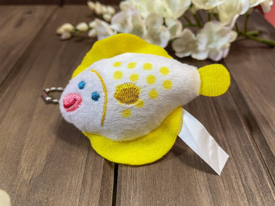 Flounder Keychain | Cute Plush Fish | Cute Flounder Keychain | Dab ...
