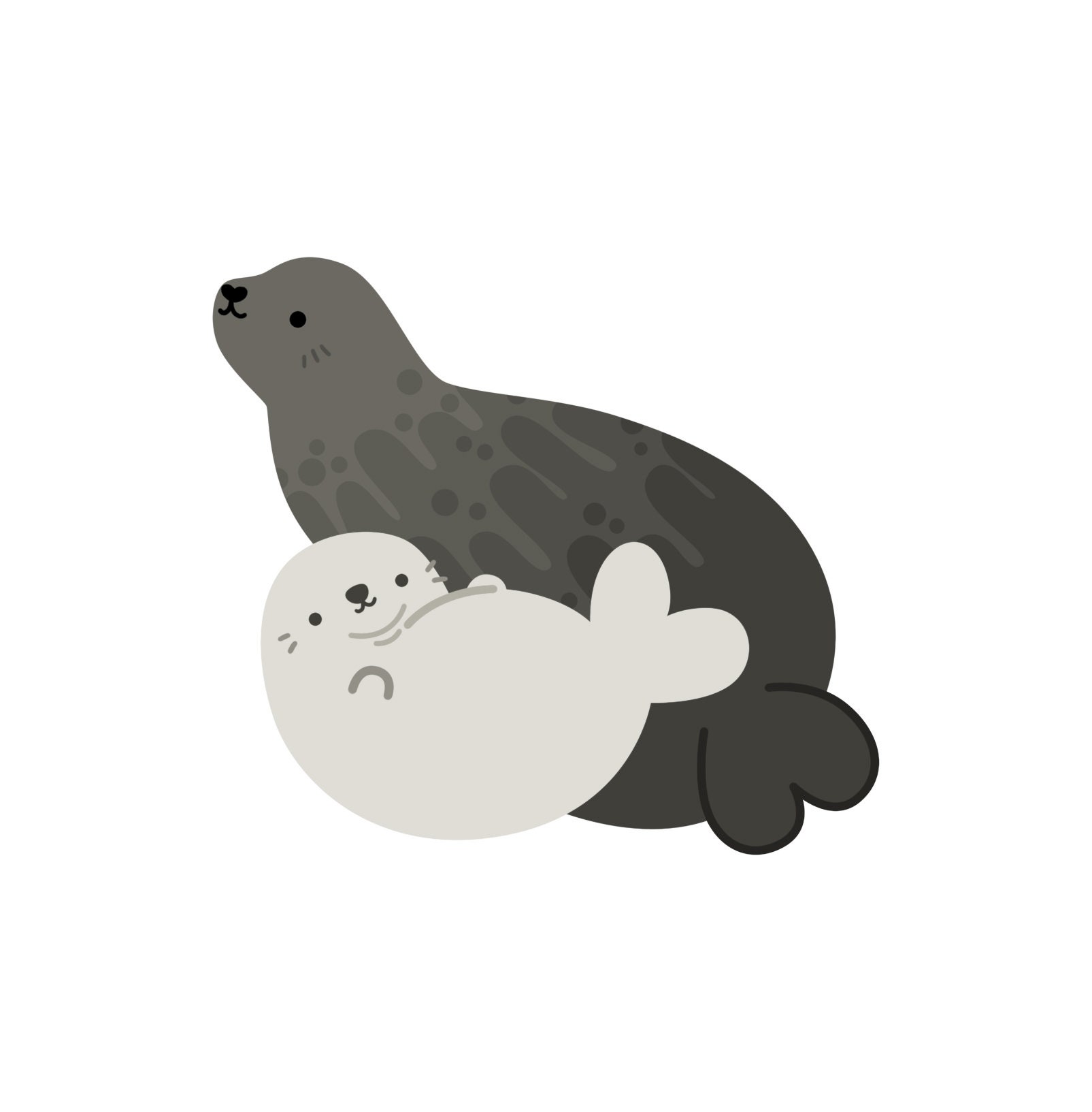 Seals Vinyl Sticker Seal Family Sticker Cute Seal Sticker - Etsy