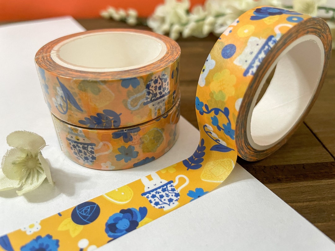 Cute Tea Washi Tape | Tea and Biscuits Washi Tape | Afternoon Tea Washi ...