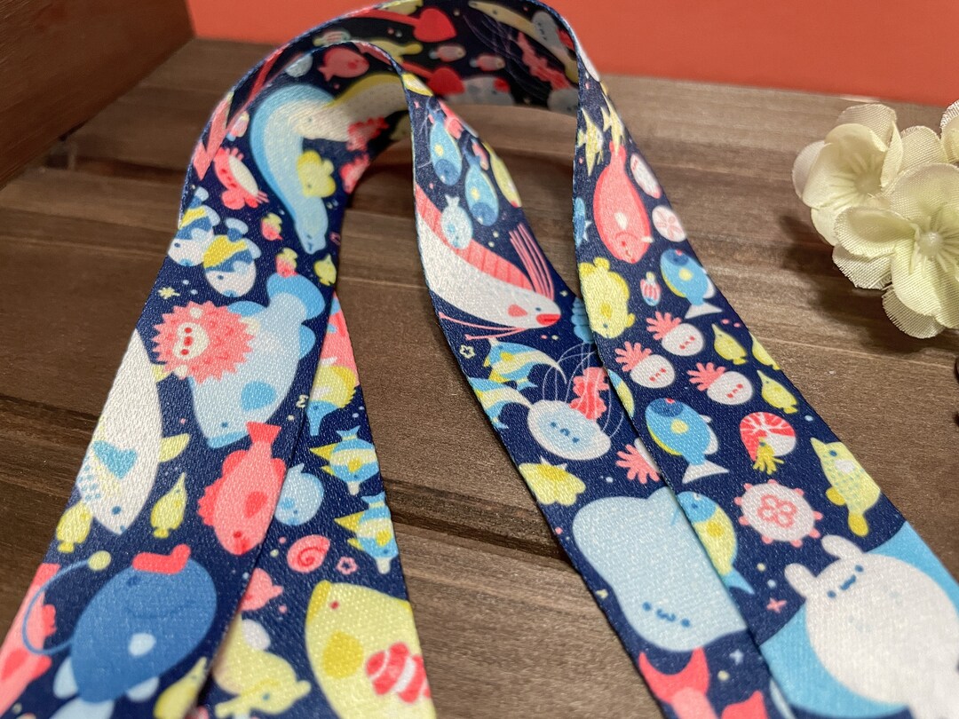 Aquarium Lanyard | Cute Colorful Teacher Lanyard | Ocean Creatures ...