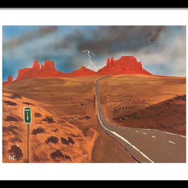 Desert Highway Print - Etsy