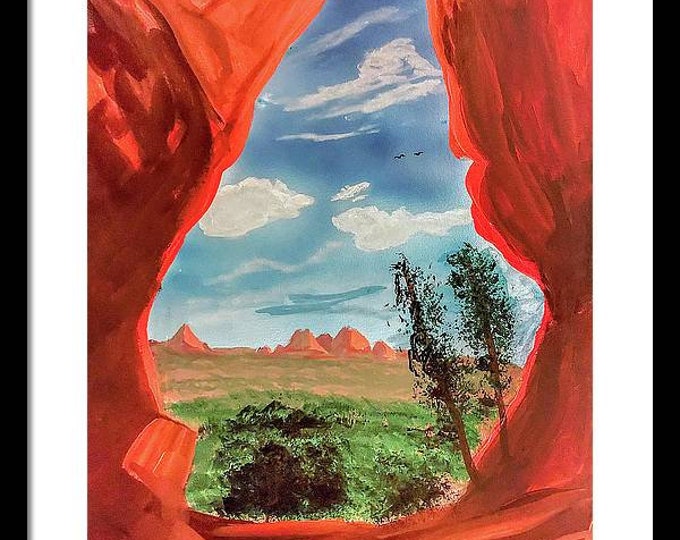 Dillie Thomas California Desert Landscape Print "desert Afternoon", Signed and Numbered 125/500 ...