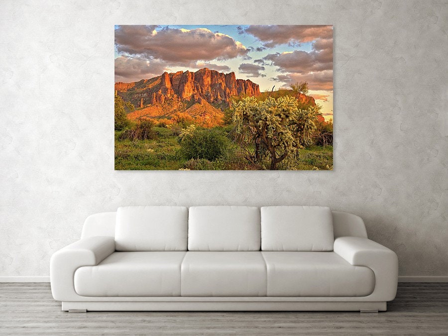 Arizona Wall Art Arizona Print Superstition Mountains at | Etsy