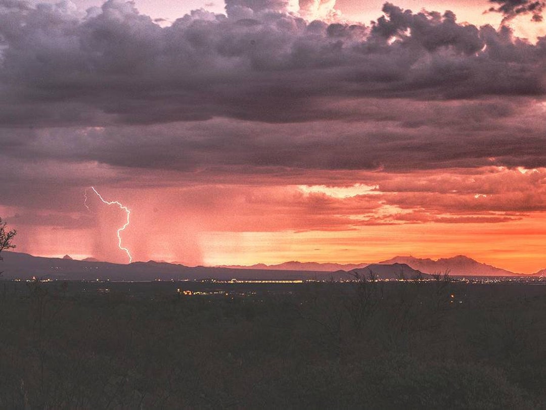 Arizona Monsoon Lightning, Arizona Sunset Print Desert Monsoon Print ...