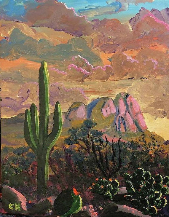 Sonoran Desert Landscape Paintings