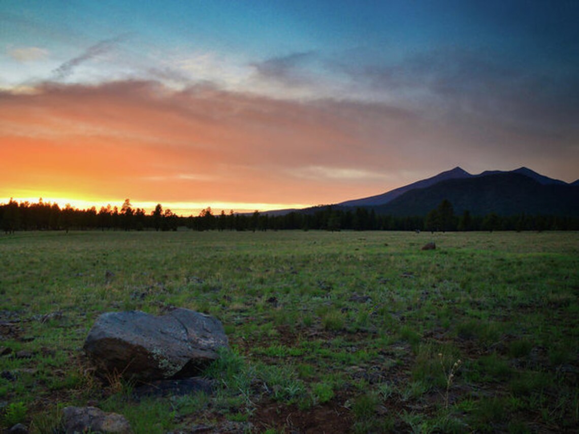Flagstaff Sunset, Impresión fotográfica, Paisaje del norte de Arizona ...