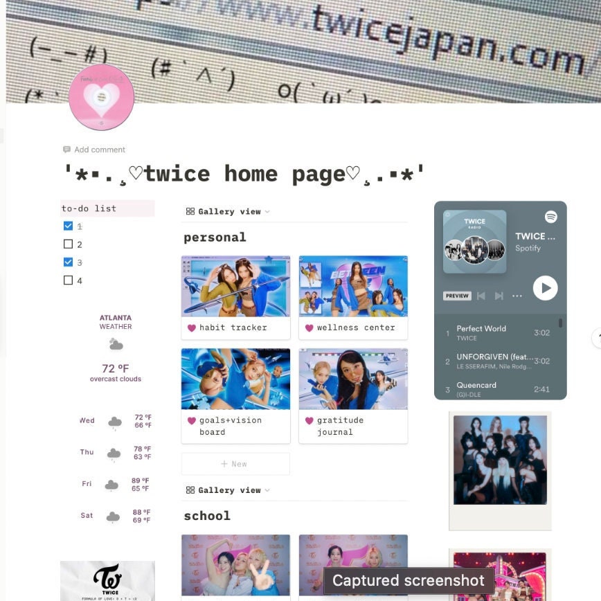 Custom Notion Template Aesthetic - Etsy