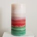 Watermelon Colored Pillar Candle - Etsy