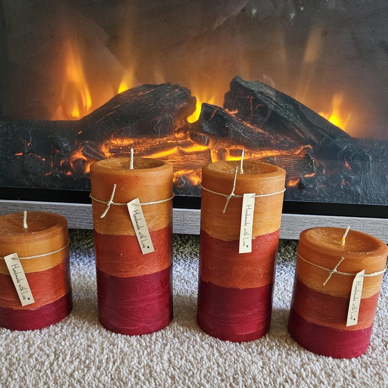 Pillar Candles - Etsy
