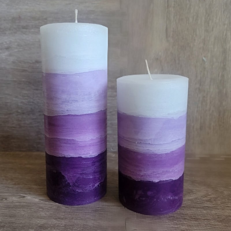 Purple Candle - Etsy