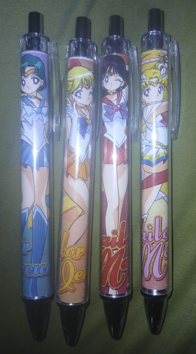 Sailor Moon Gel Pens Moon Mercury Mars Venus Pick Your Character - Etsy