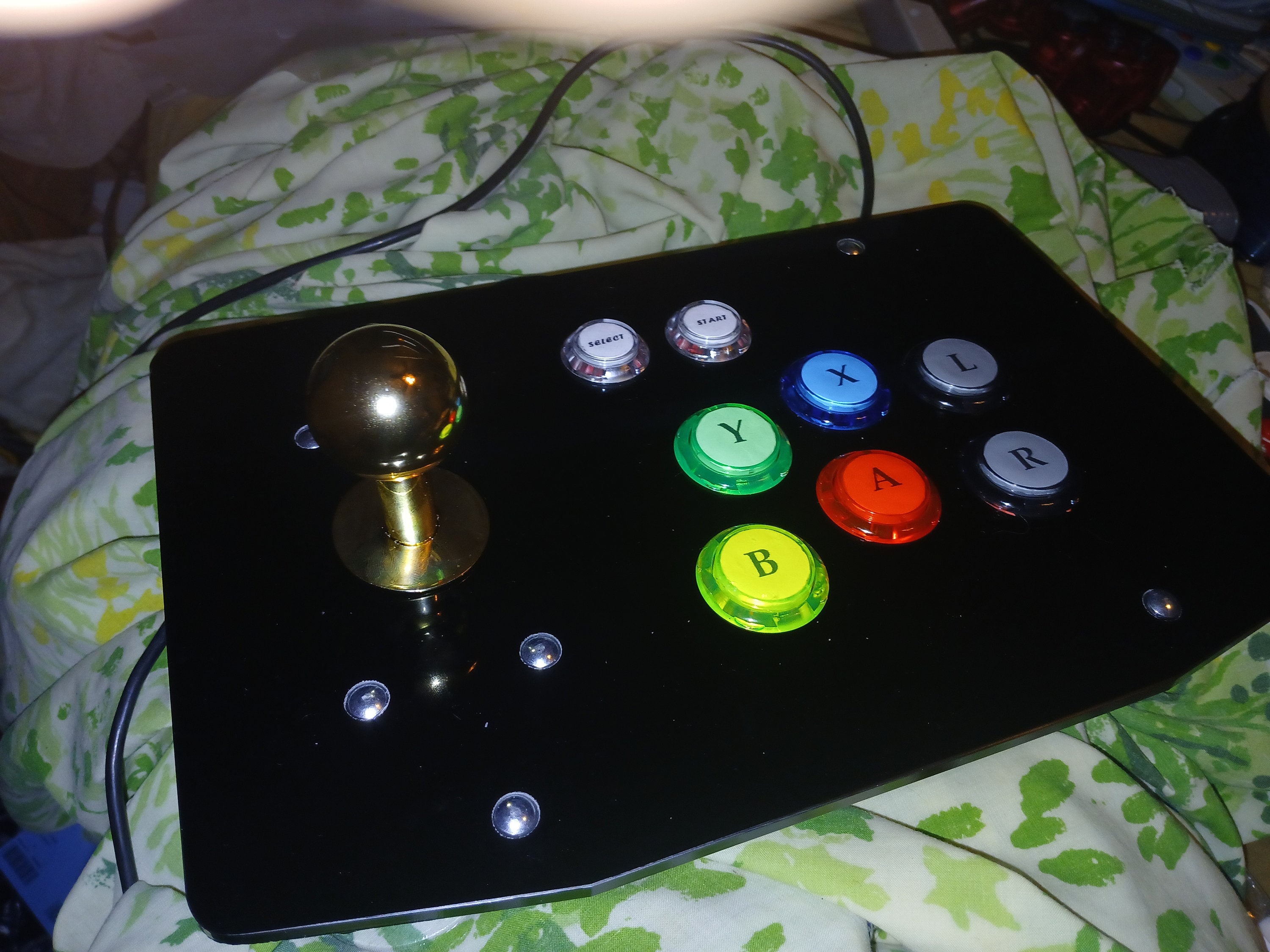 Super Nintendo SNES Arcade Stick Fightstick Joystick Controller Sanwa ...