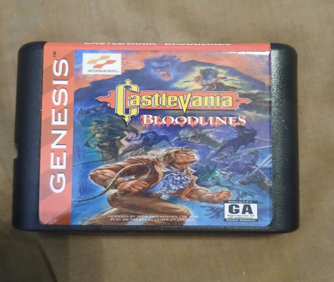 Castlevania: Bloodlines Sega Genesis Cartridge - Etsy