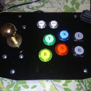 Super Nintendo SNES Arcade Stick Controller Fightstick Sanwa Style ...