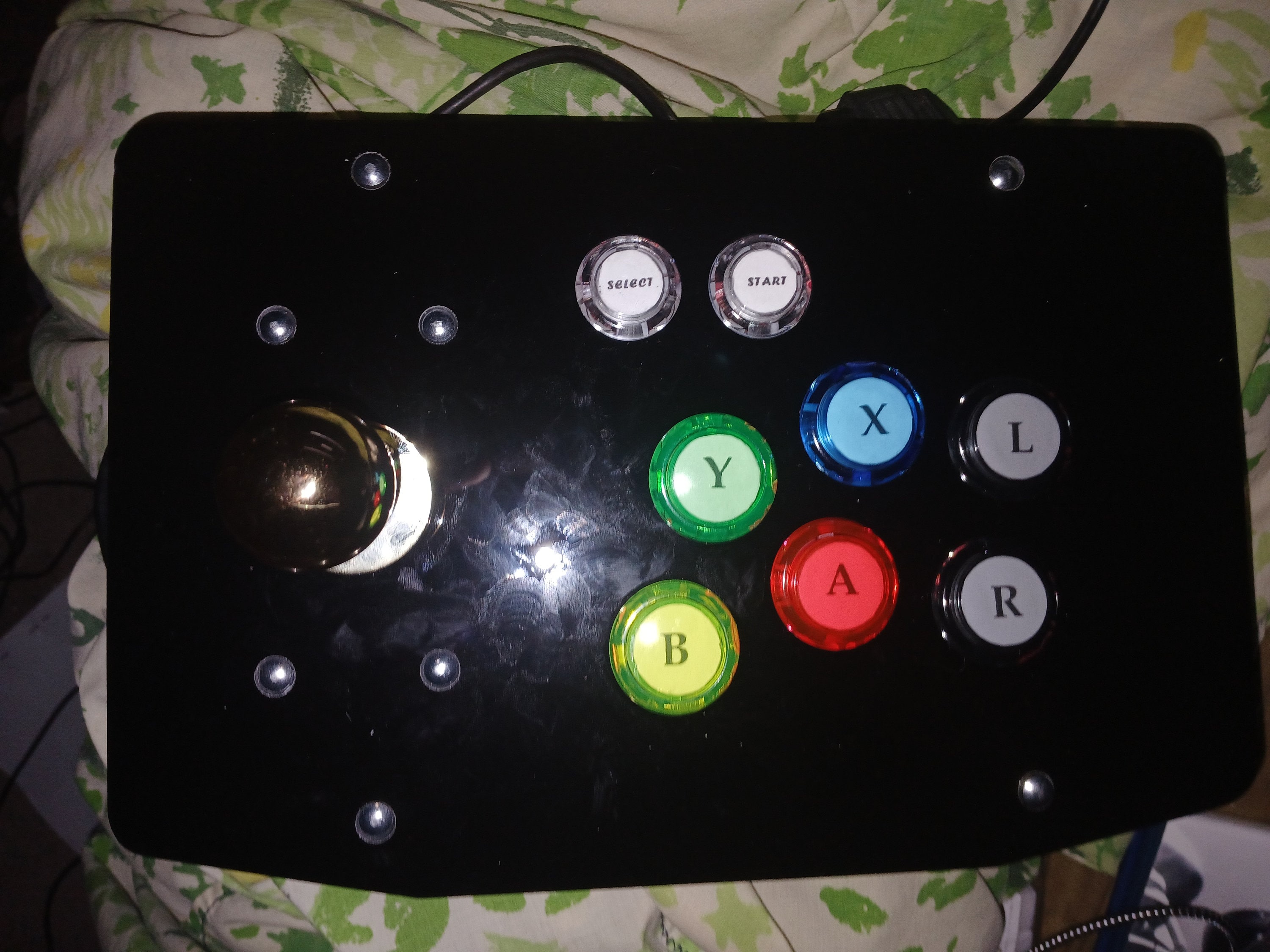 Super Nintendo SNES Arcade Stick Controller Fightstick Sanwa Style ...