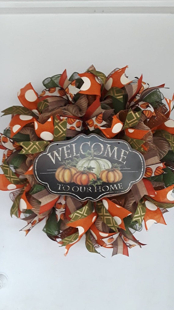 Fall wreathsfall wreathautumn wreathharvest wreathfall | Etsy