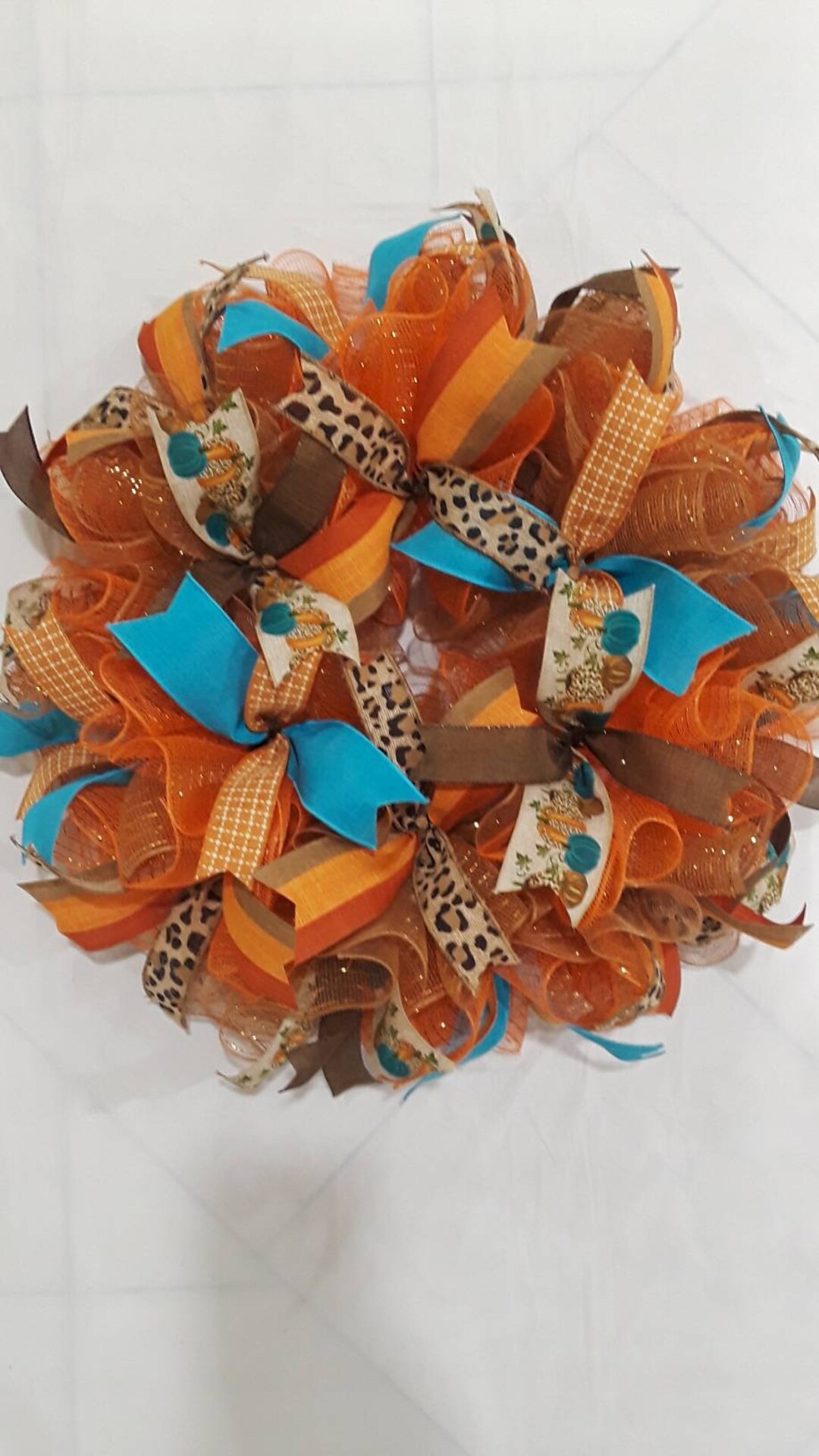 Fall Leopard Print Wreath,fall Door Wreath,fall Wreaths for Front Door ...