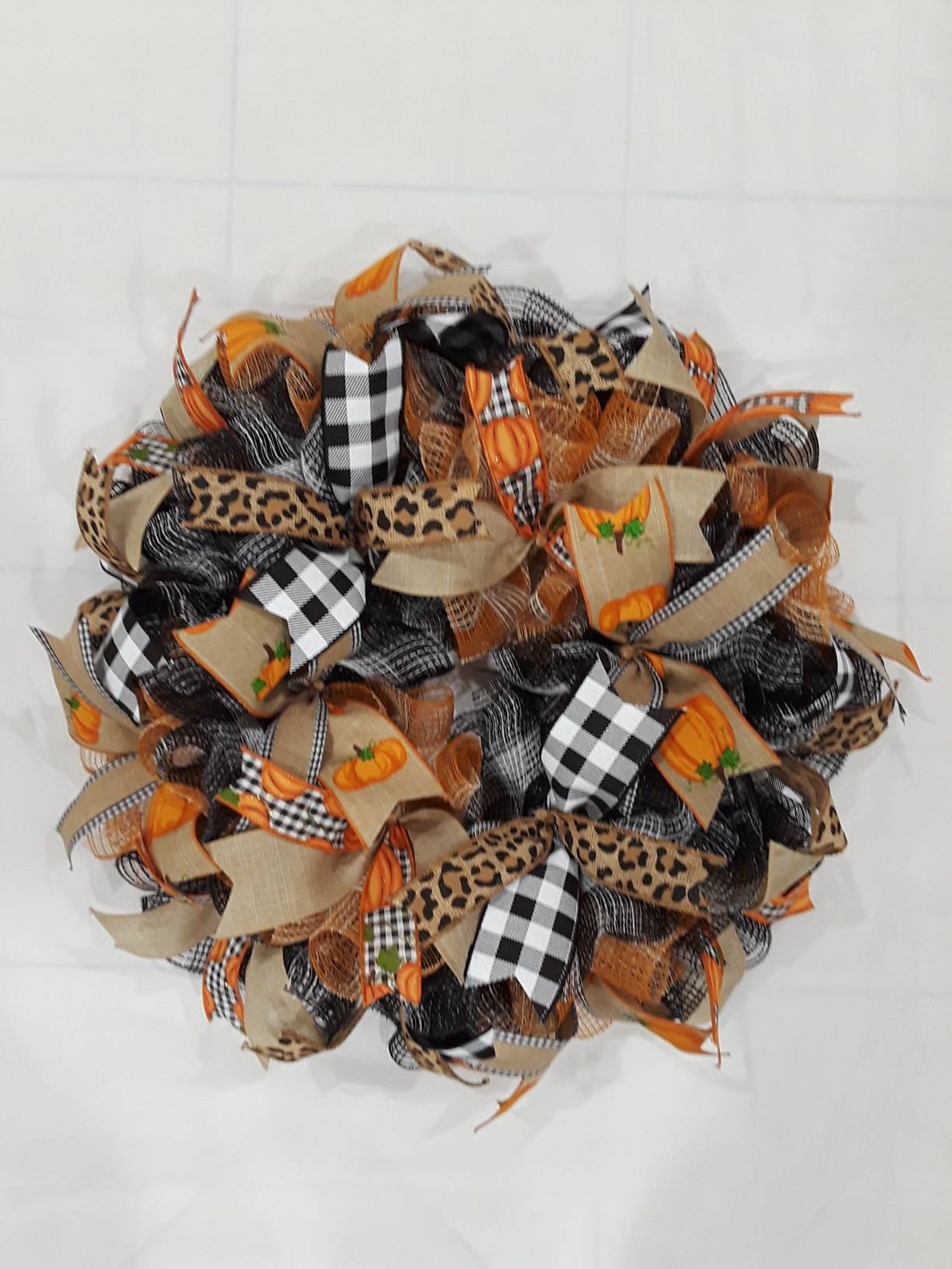 Fall Leopard Print Wreath fall Door Wreathfall Wreaths for | Etsy