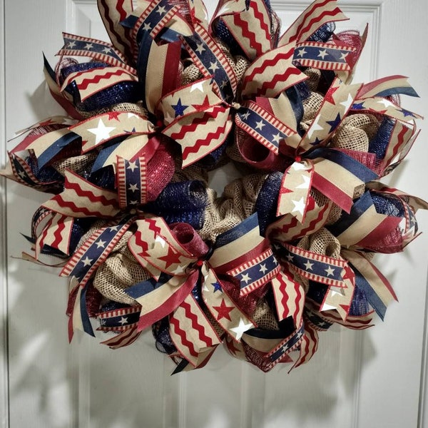 Veterans Day Wreath - Etsy