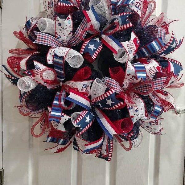 Veterans Day Wreath - Etsy