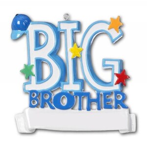 Personalized Christmas Ornaments Family Sibling-big Brother ...