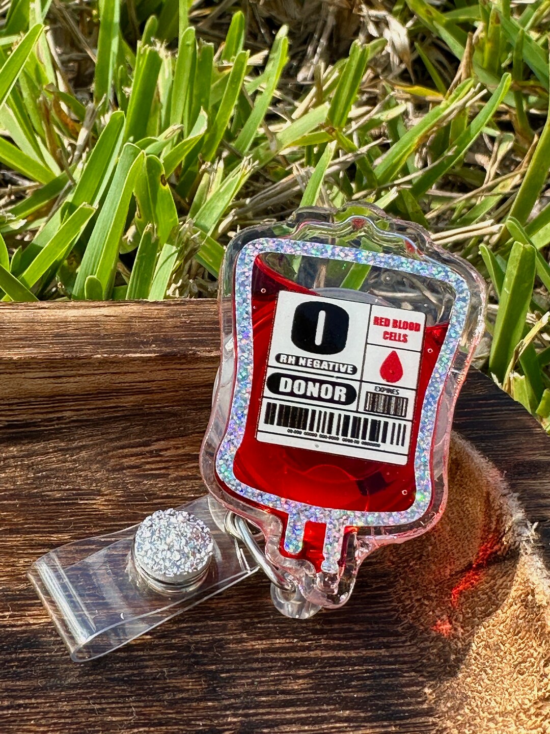 Blood Donor Badge Reel//iv Bag/nurse Badge Reel//healthcare Worker ...