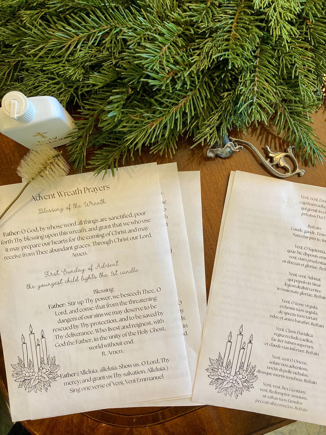 Advent Wreath Prayers- Traditional Catholic - Etsy