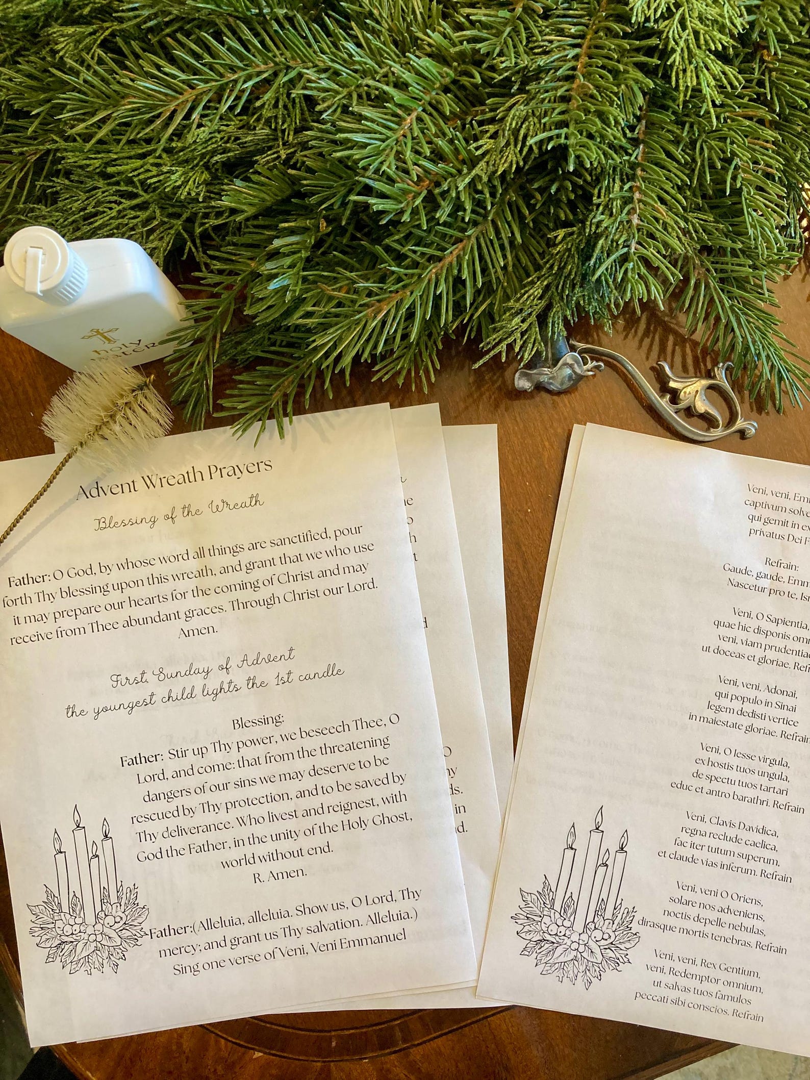 Advent Wreath Prayers- Traditional Catholic - Etsy