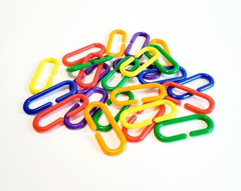 Approx 200 Mini Plastic Links 44g - Etsy