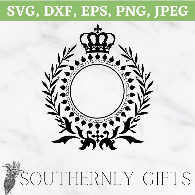 Monogram Crown - Etsy