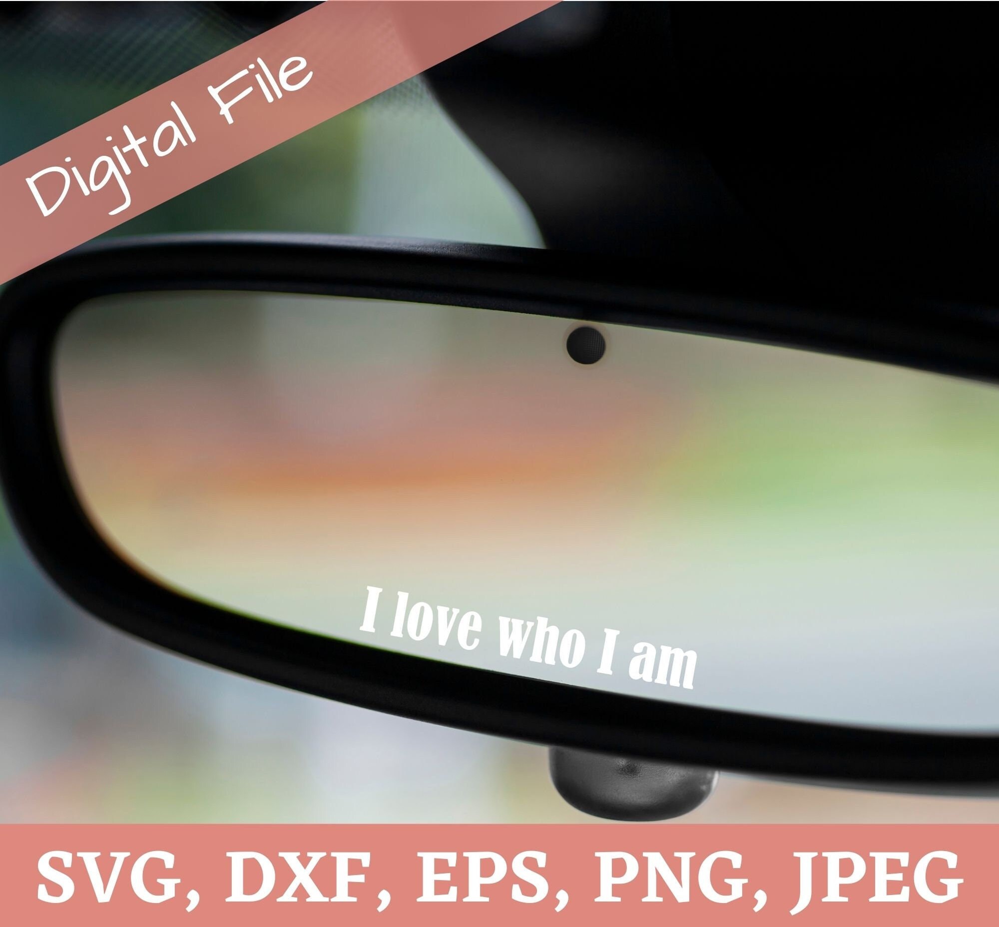 Daily Affirmation SVG Car Mirror Affirmation SVG - Etsy